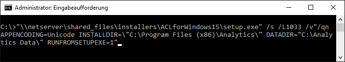 ACL für Windows mit automatischer Installation installieren
