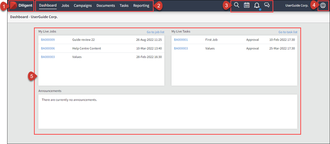 Overview of your landing page